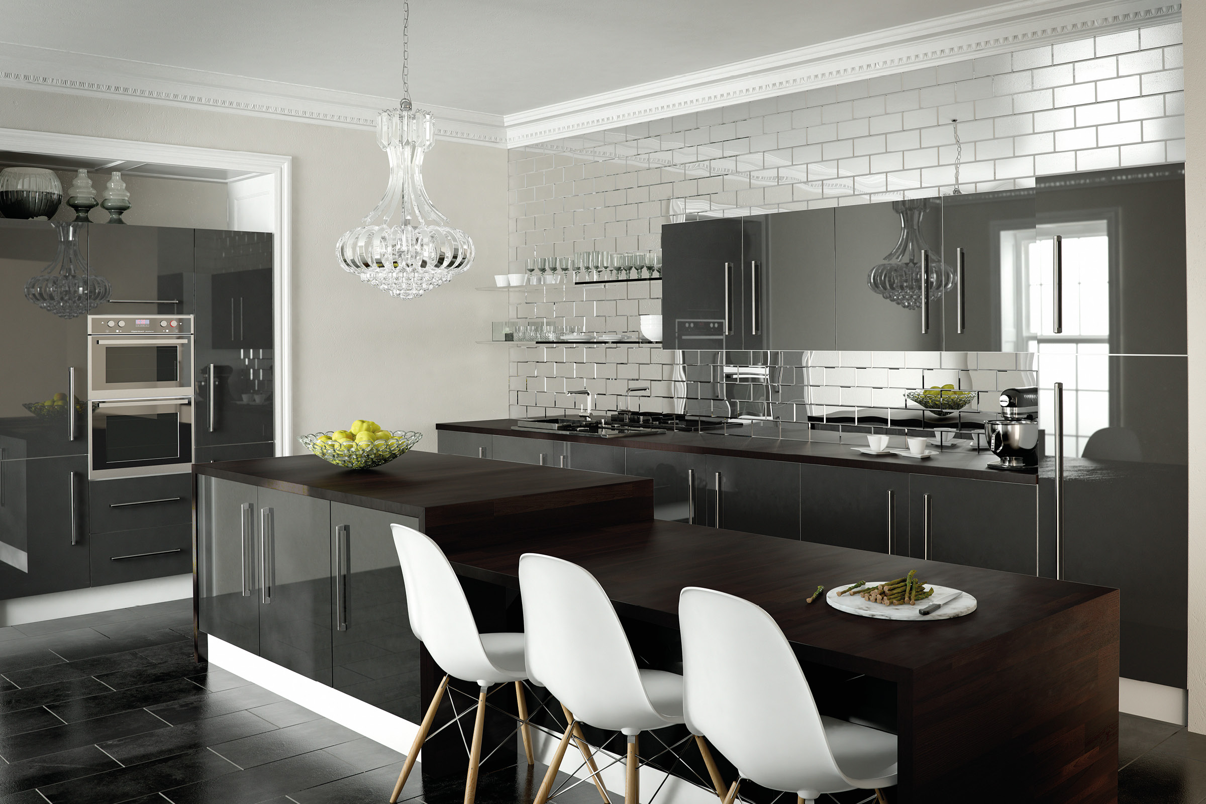 Zurfiz Ultragloss Anthracite | Contemporary Kitchen | Blossom Avenue