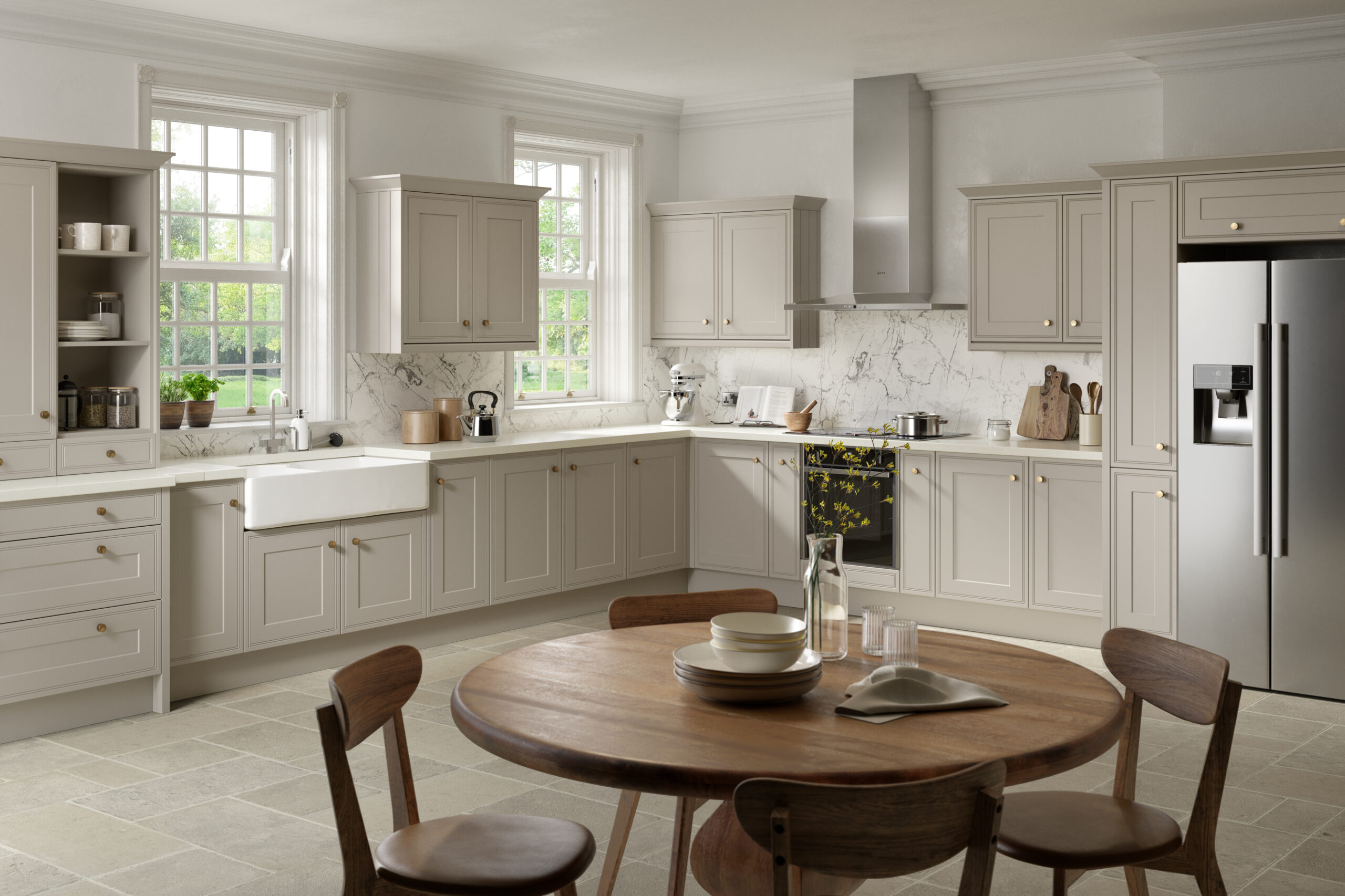 Bella Supermatt Taupe Grey / Style: Tullymore