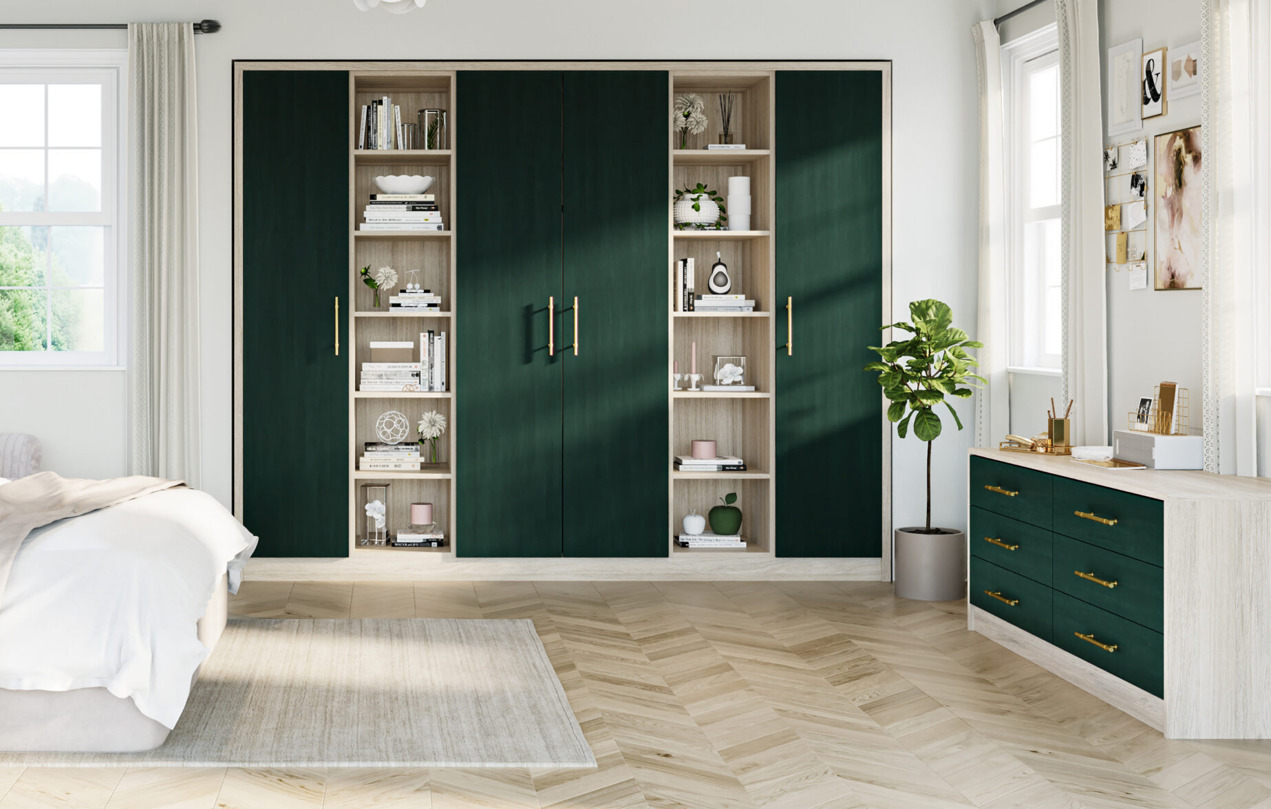 Bella Paint Flow Matt Fir Green Venice Bedroom | Blossom Avenue