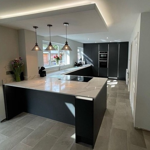 Zurfiz Supermatt Graphite Kitchen